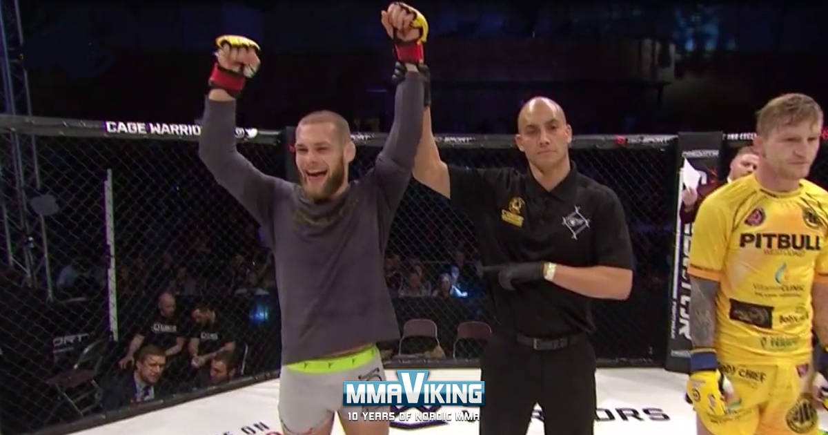 Mads Burnell Wins Cage Warriors Debut After Being 'Waken Up'