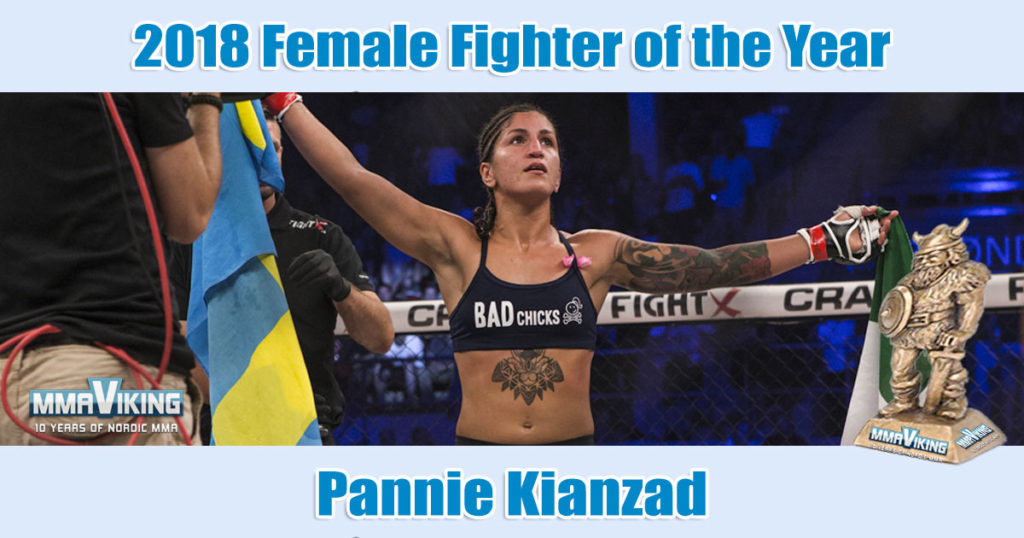 2018 Female Fighter of the Year : Pannie Kianzad